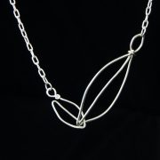 2 Way Leaf Necklace - Curlicue NZ ~ Eco Jewellery Handmade in New Zealand