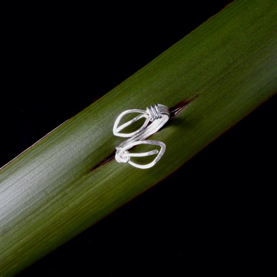2 Leaves Adjustable Ring - Curlicue NZ ~ Eco Jewellery Handmade in New ...